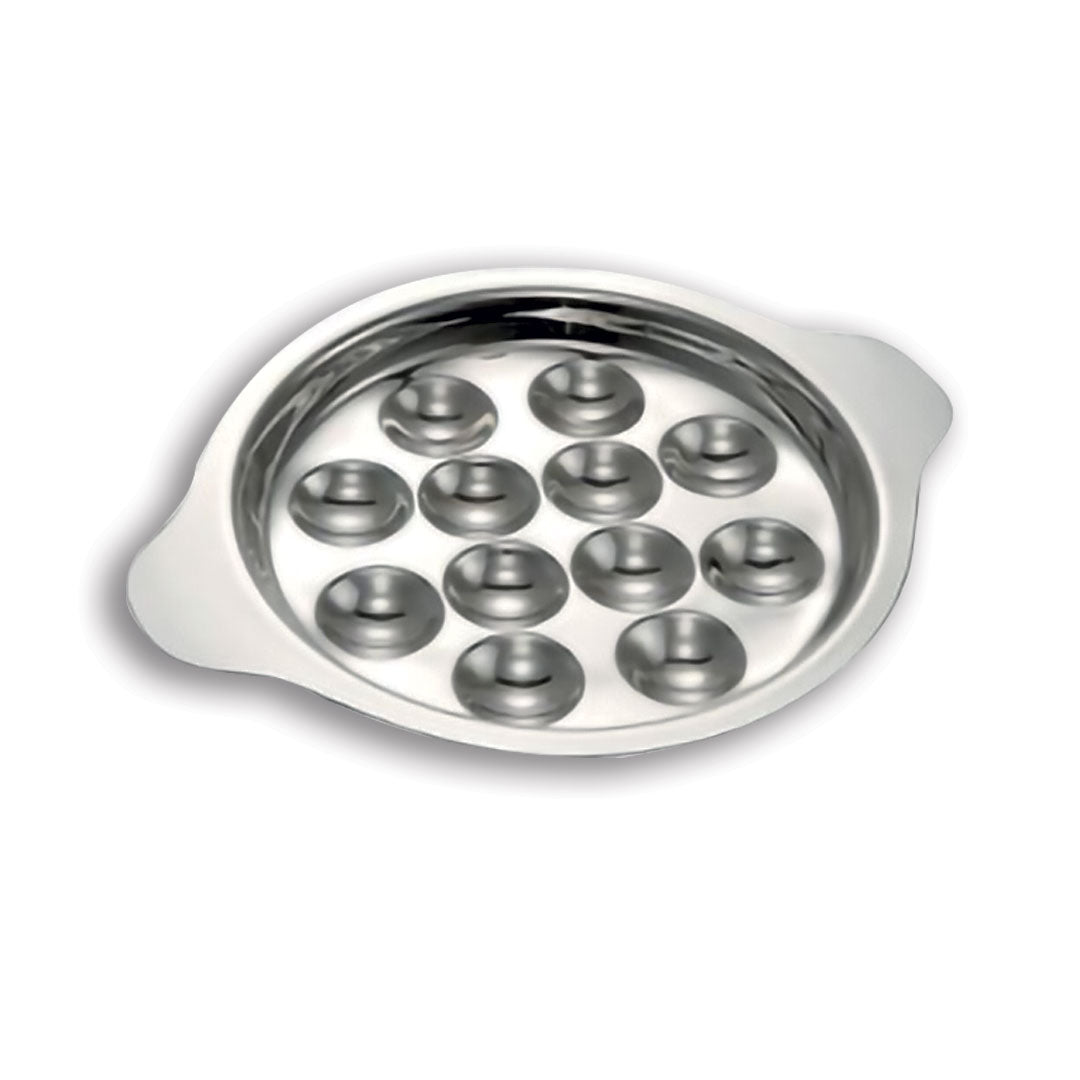 PIATTO IN ALLUMINIO INOX 12 LUMACHE – SLOW EAT